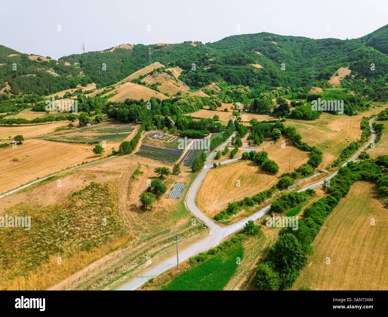 Aerial view of Morano Calabro countryside, Cosenza, Calabria, Italy ...