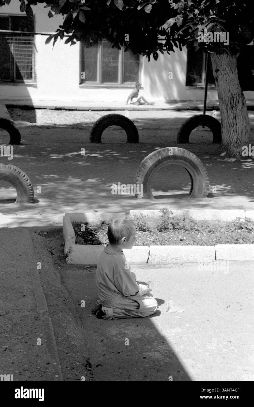 May 05, 2000; Tirasopol, Moldova; Children in the playground @ the ...