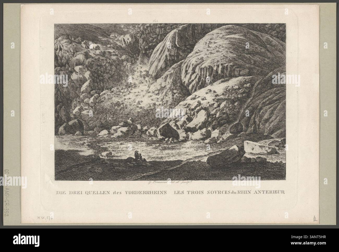 This 1818 etching by Georg Primavesi illustrates the three sources of ...