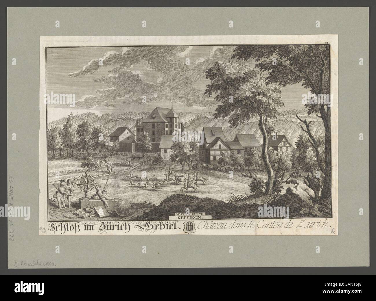 This print by David Herrliberger, dated 1749, depicts the castle in the ...