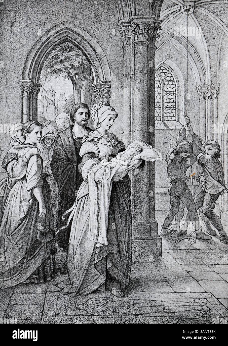 "For with its joyful festive ringing, It doth the child beloved greet ...
