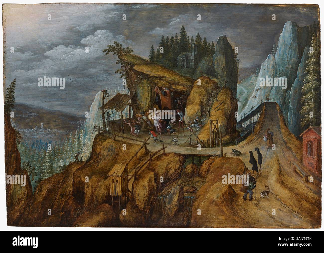 This anonymous Dutch painting from circa 1600 depicts Saint Anthony the ...