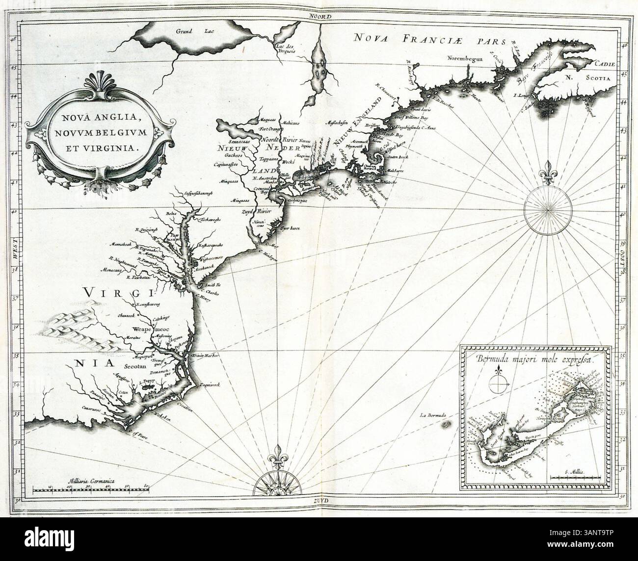 This map, created between 1625 and 1630 by De Laet and Gerritsz, shows ...