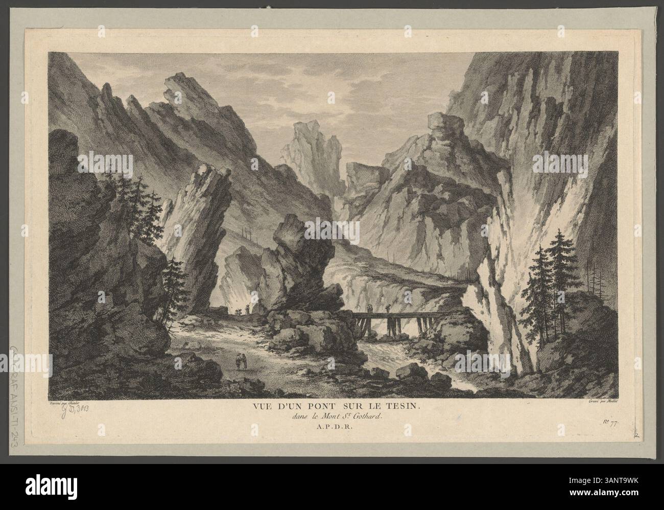 This 18th-century print by Claude Louis Châtelet and Joseph C. Maillet ...