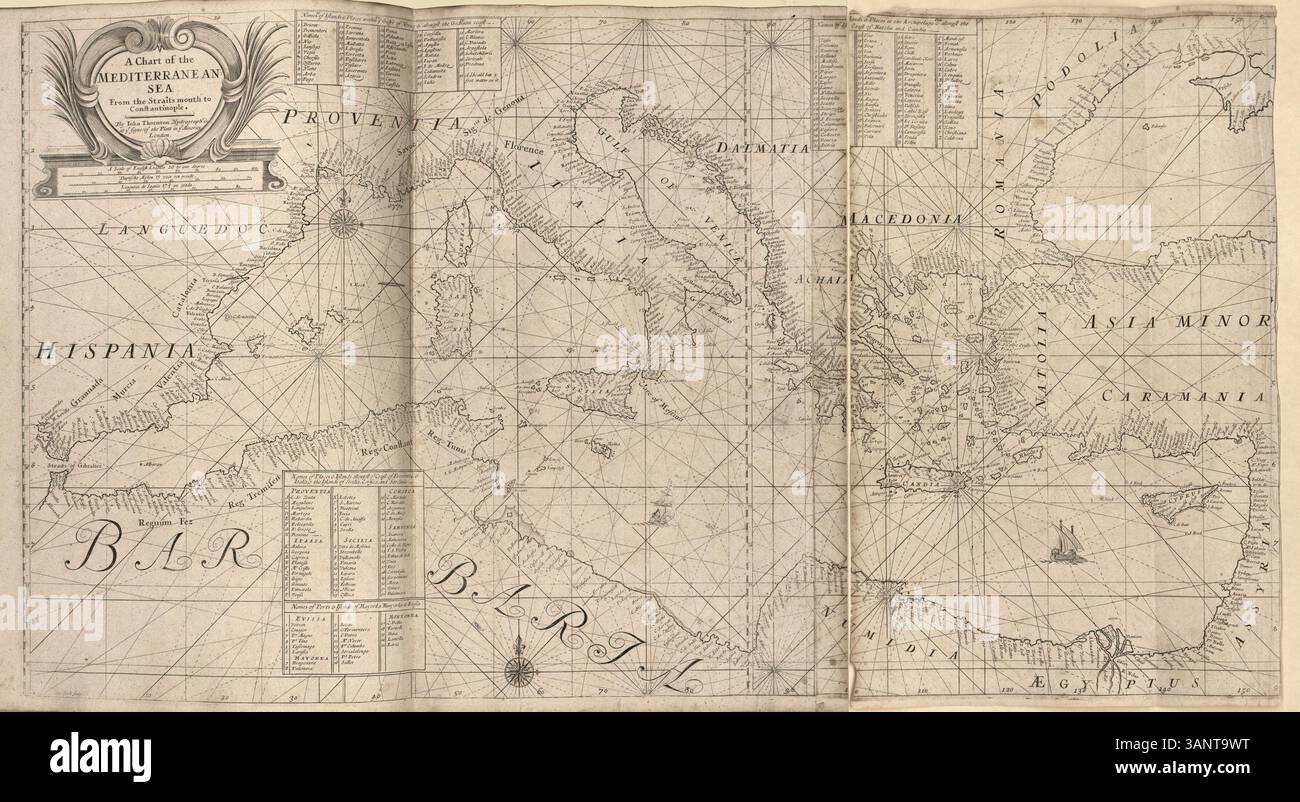 'Atlas Maritimus,' published in 1700, is a sea atlas that provides ...
