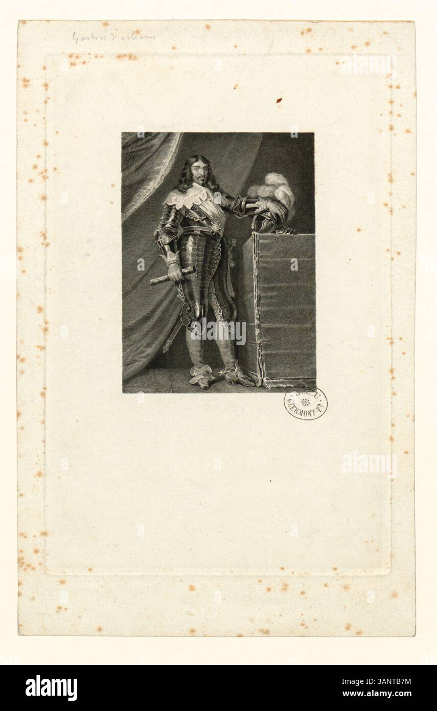 An intaglio print from the Boyer collection of Gaston de France, Duke ...