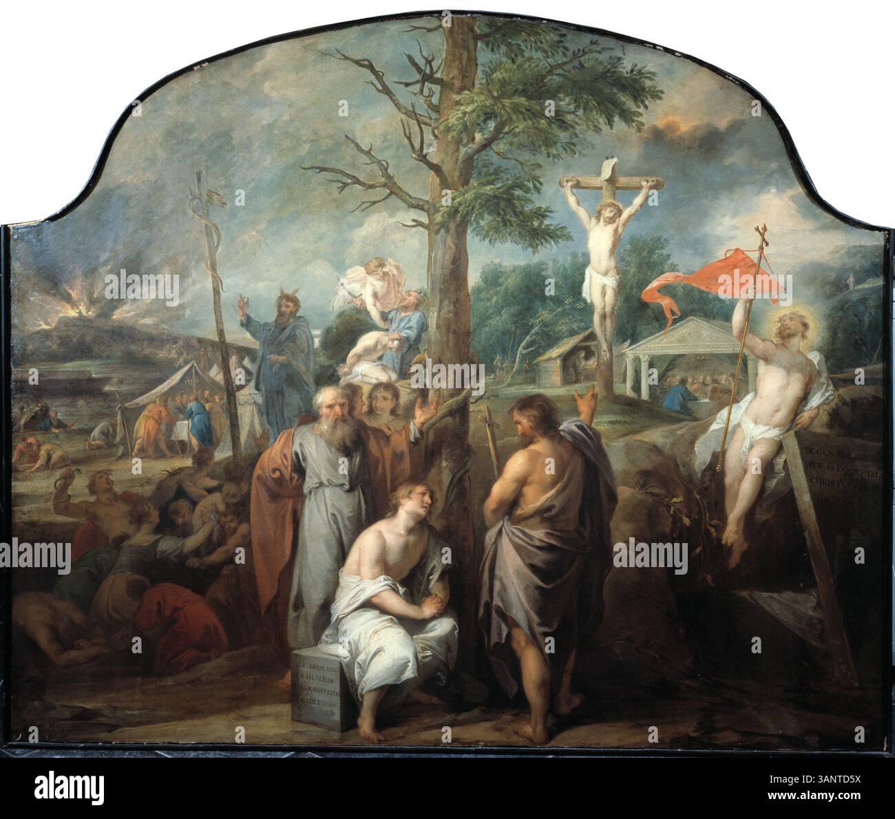 Jacob de Wit’s 1726 painting, 'Overgang van het Oude naar het Nieuwe ...