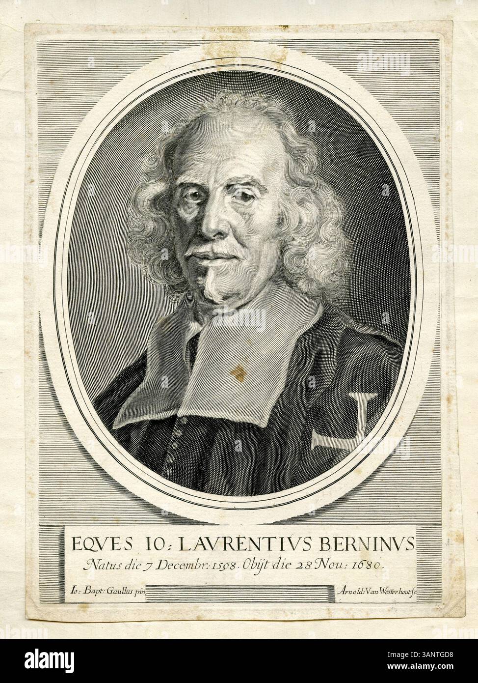 Arnold van Westerhout’s 17th-century print of Lorenzo Bernini, one of ...