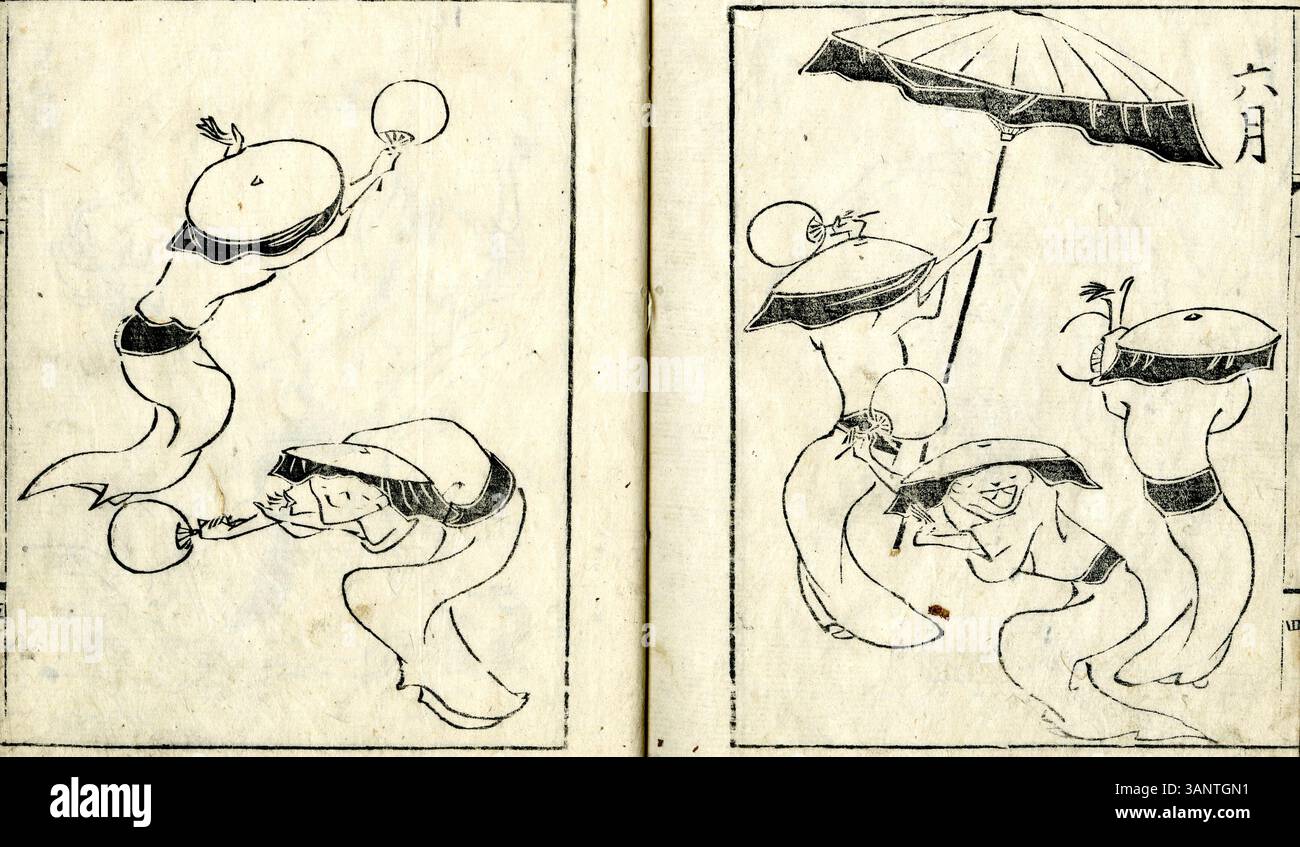 'Tobae Ogi no Mato' is a three-volume artist's book created in 1788 ...