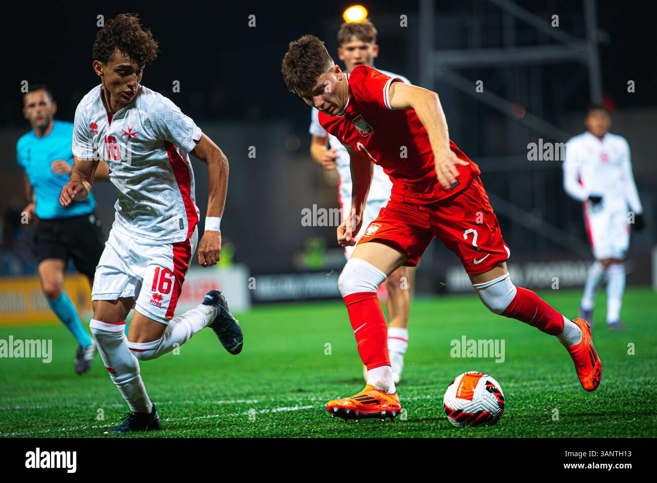 Mielec, Poland - OCTOBER 9, 2024: 2025 UEFA European Under-19 ...