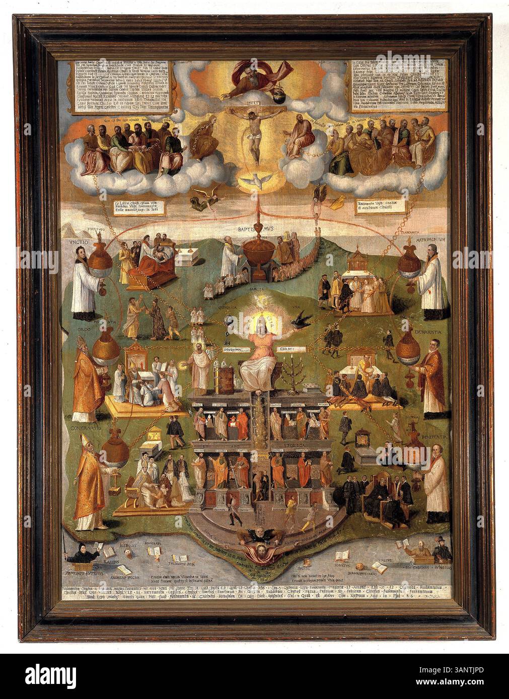 Ecclesia, a painting by an anonymous artist, depicts the Catholic ...