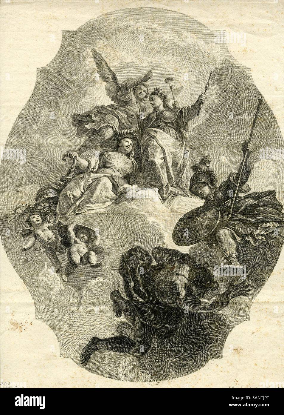 Francesco Fontebasso's 18th-century print remains untitled, depicting a ...