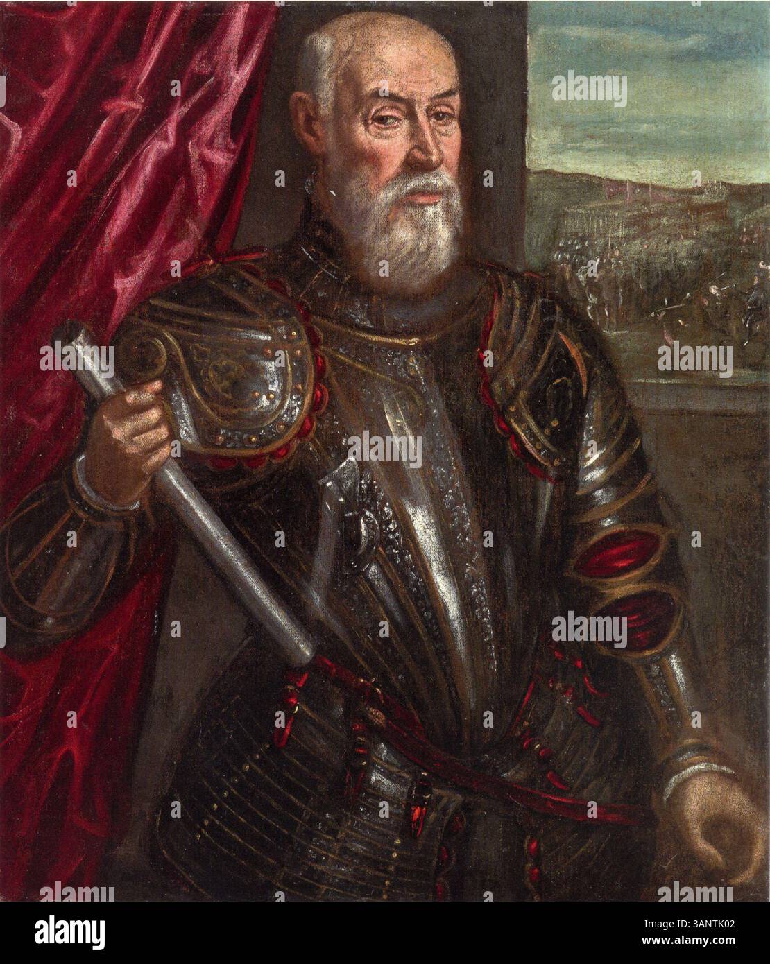 A 16th-century painting by Jacopo Tintoretto depicting a Venetian ...