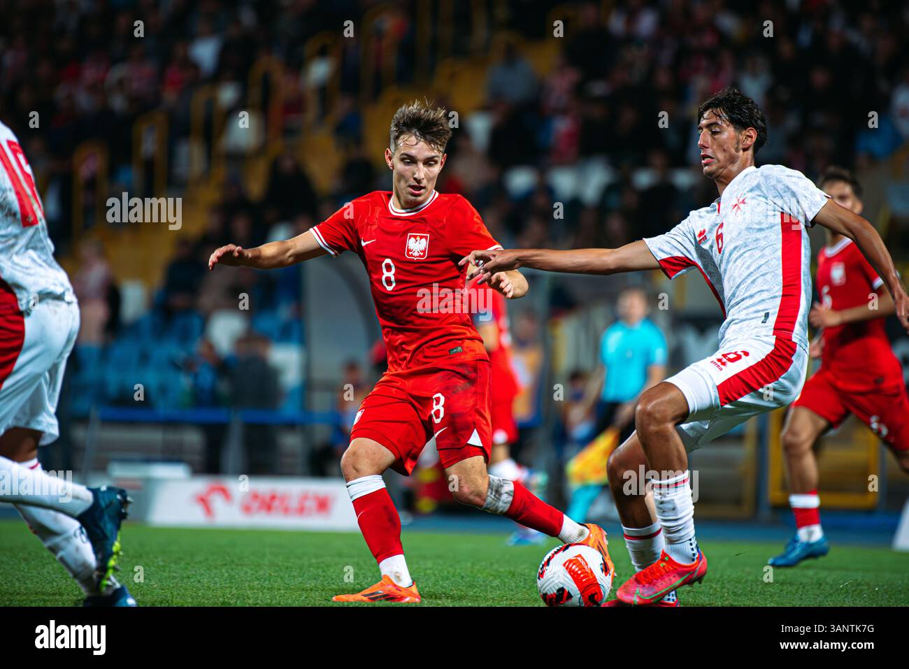 Mielec, Poland - OCTOBER 9, 2024: 2025 UEFA European Under-19 ...