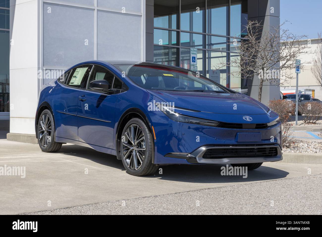 Noblesville - April 12, 2025: Toyota Prius XLE display at a dealership ...