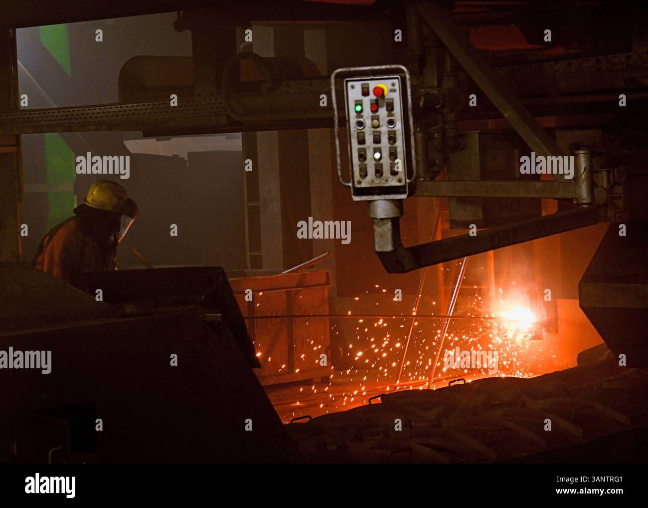 Norilsk, Russia. 15th Apr, 2025. PJSC MMC Norilsk Nickel. The Kolesnikov Nadezhdinski ...