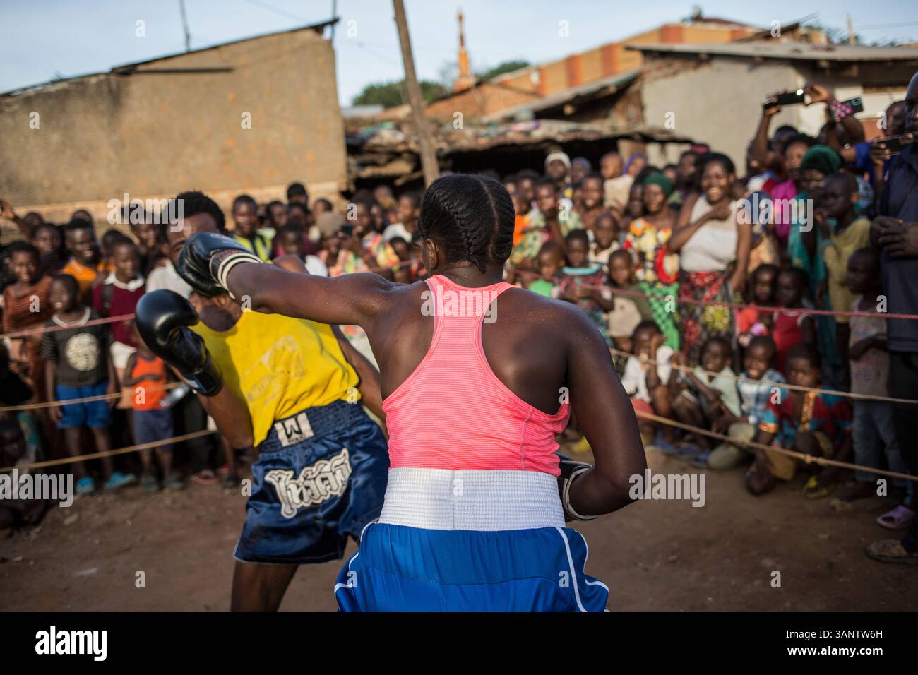 Rhino boxing club, Katanga slum, Kampala, Uganda, Africa Stock Photo ...