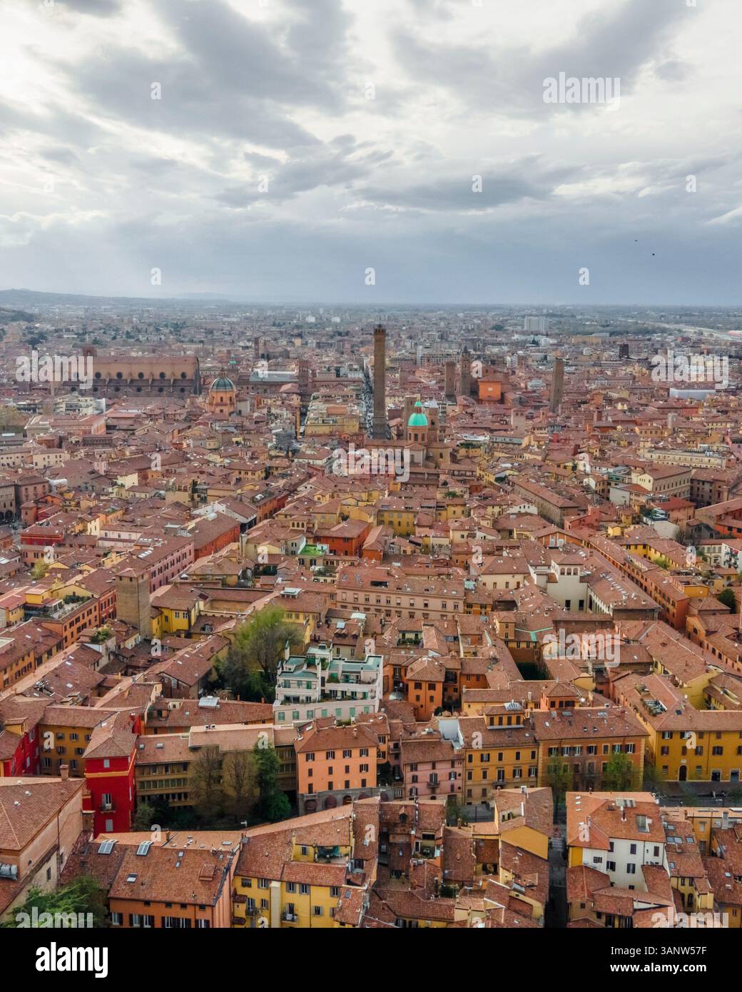 Aerial view of the historic skyline featuring medieval buildings and ...