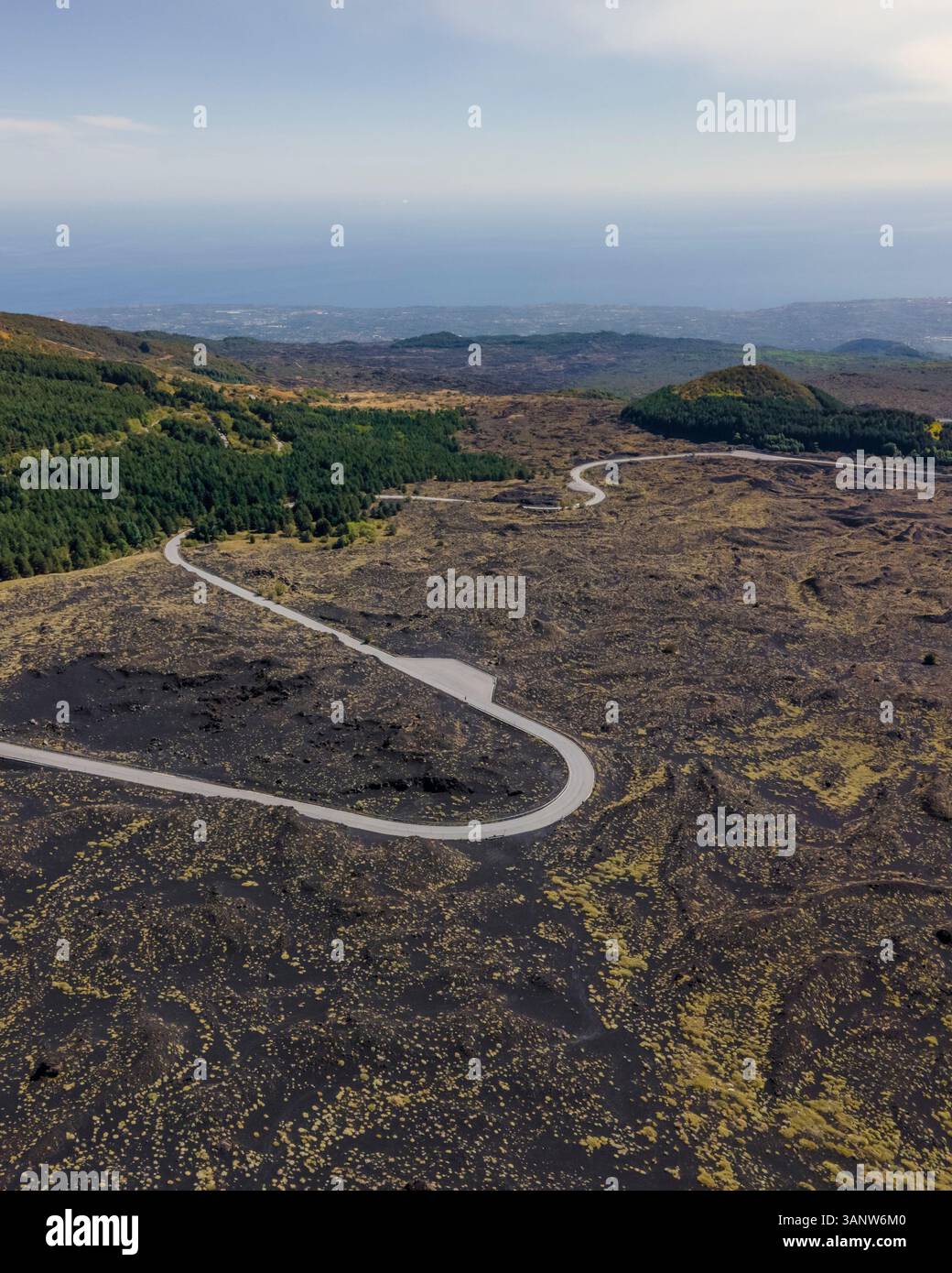 Aerial view expansive lava fields hi-res stock photography and images ...