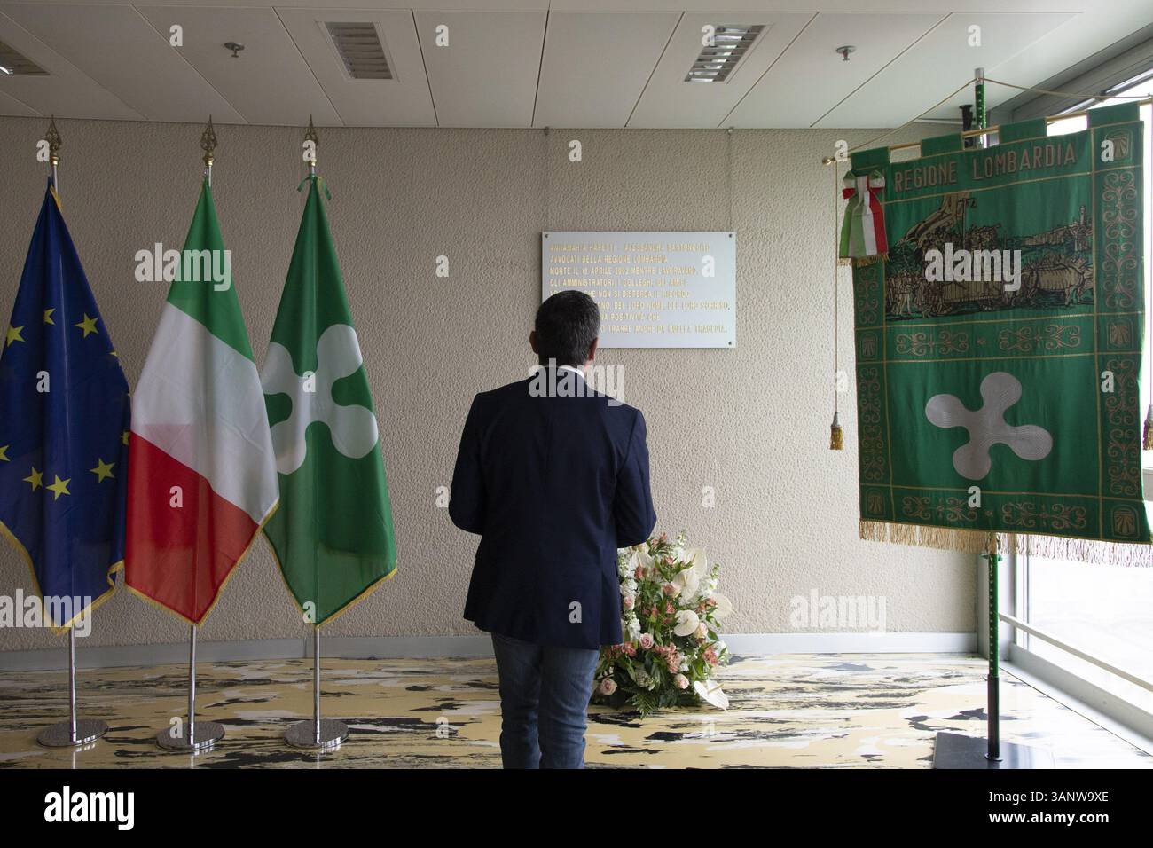 Milan, Palazzo Pirelli Commemoration of the Pirelli accident 18 April ...