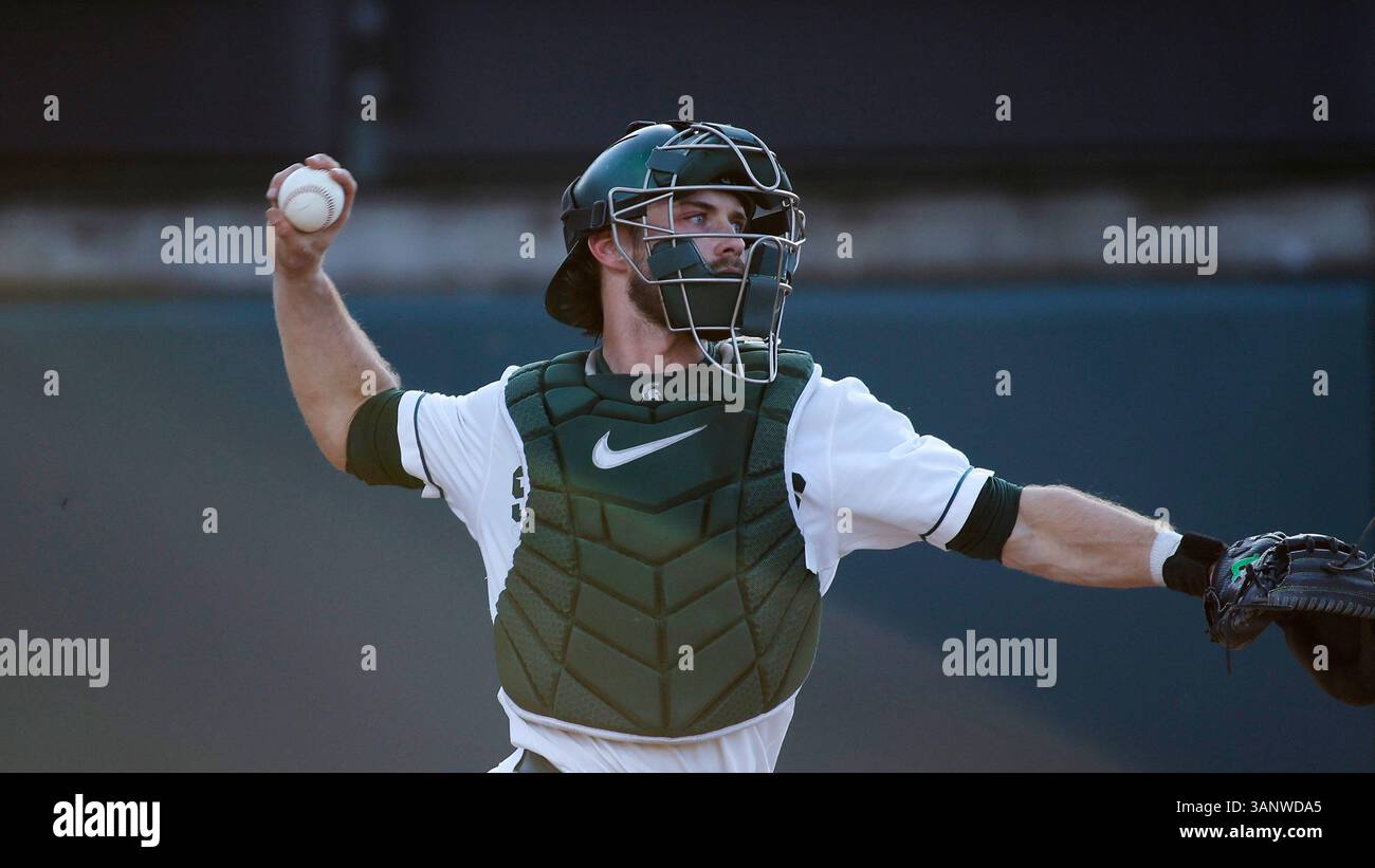Michigan State's Caleb Berry plays during an NCAA baseball game on ...