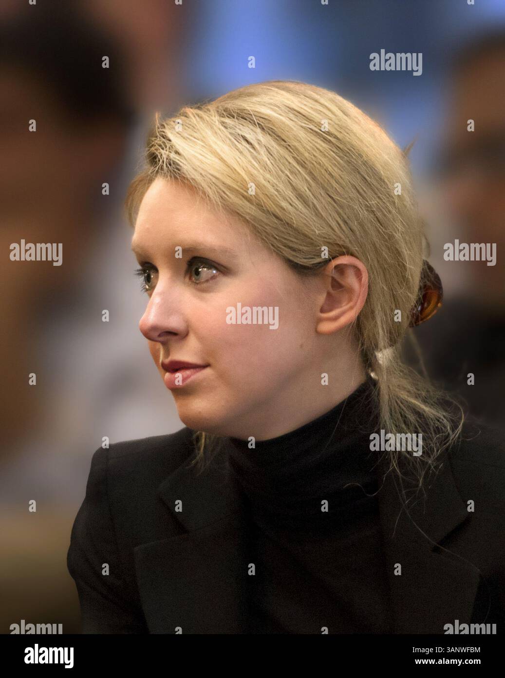 Elizabeth Holmes. Portrait of the American convicted fraudster ...