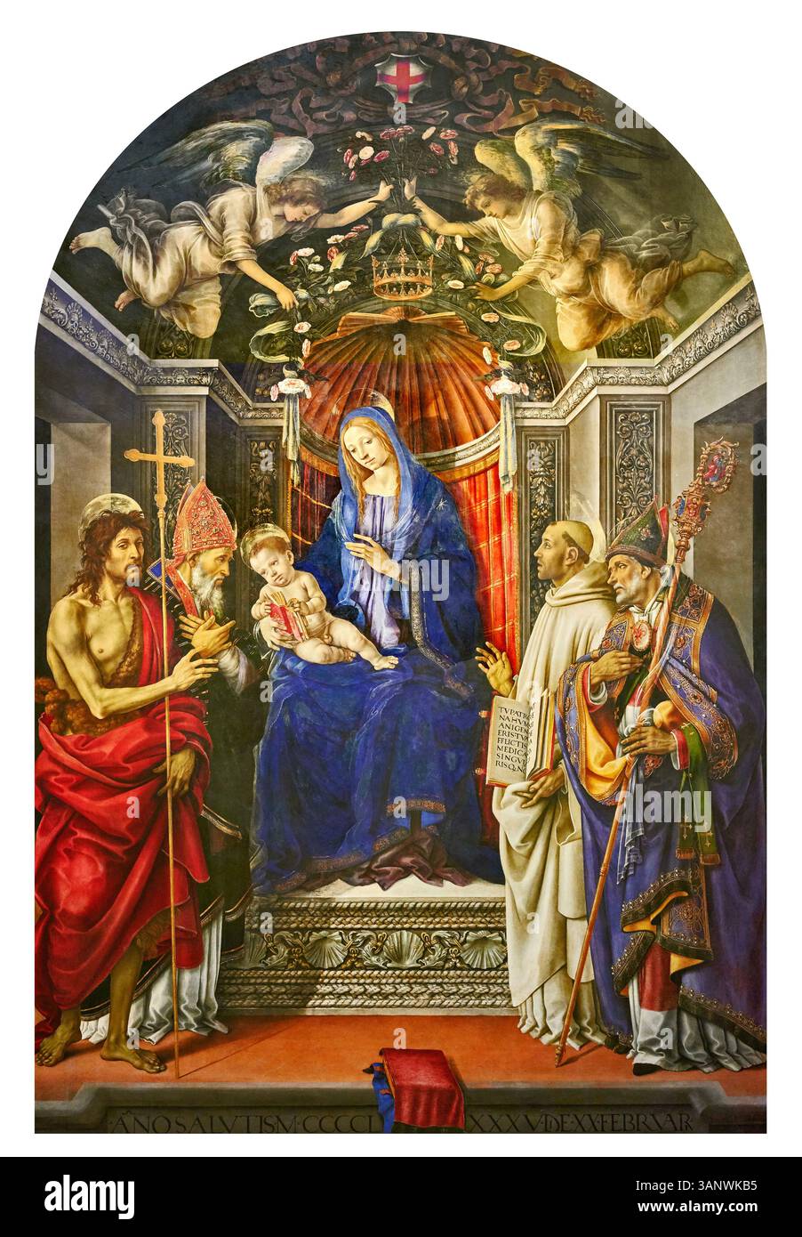 Madonna col Bambino in trono tra S. Giovanni Battista,S. Vittore, S ...