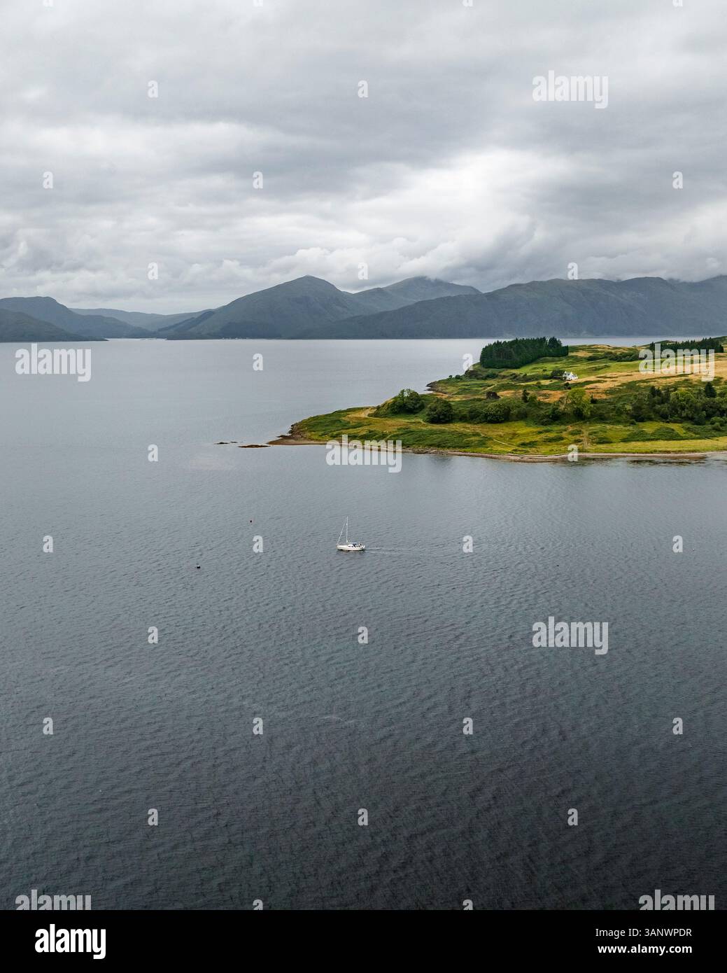 Aerial view shuna island hi-res stock photography and images - Alamy