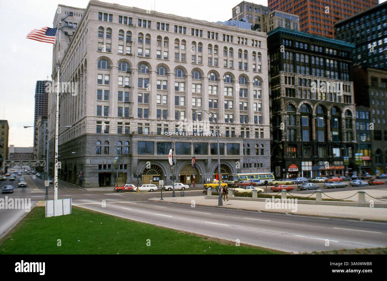 Chicago, Illinois, 1984. Auditorium Building - one of the best-known ...
