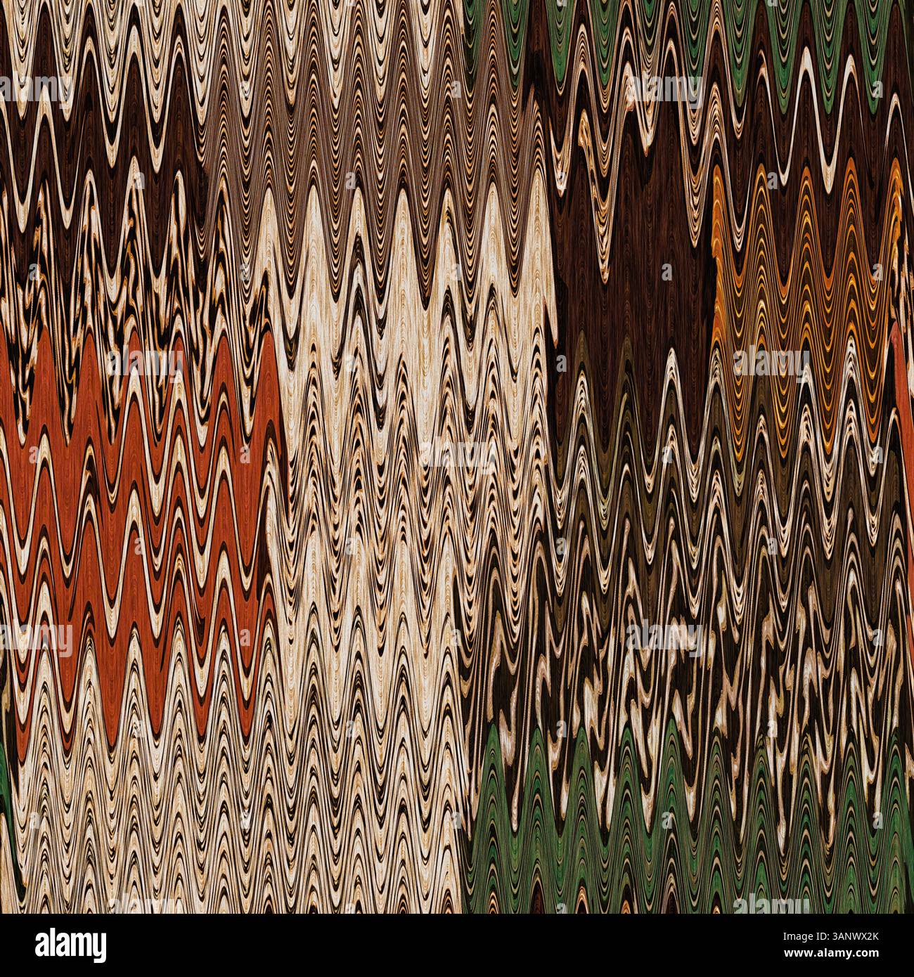 Fall colour wavy marble effect seamless pattern background. Drip style ...