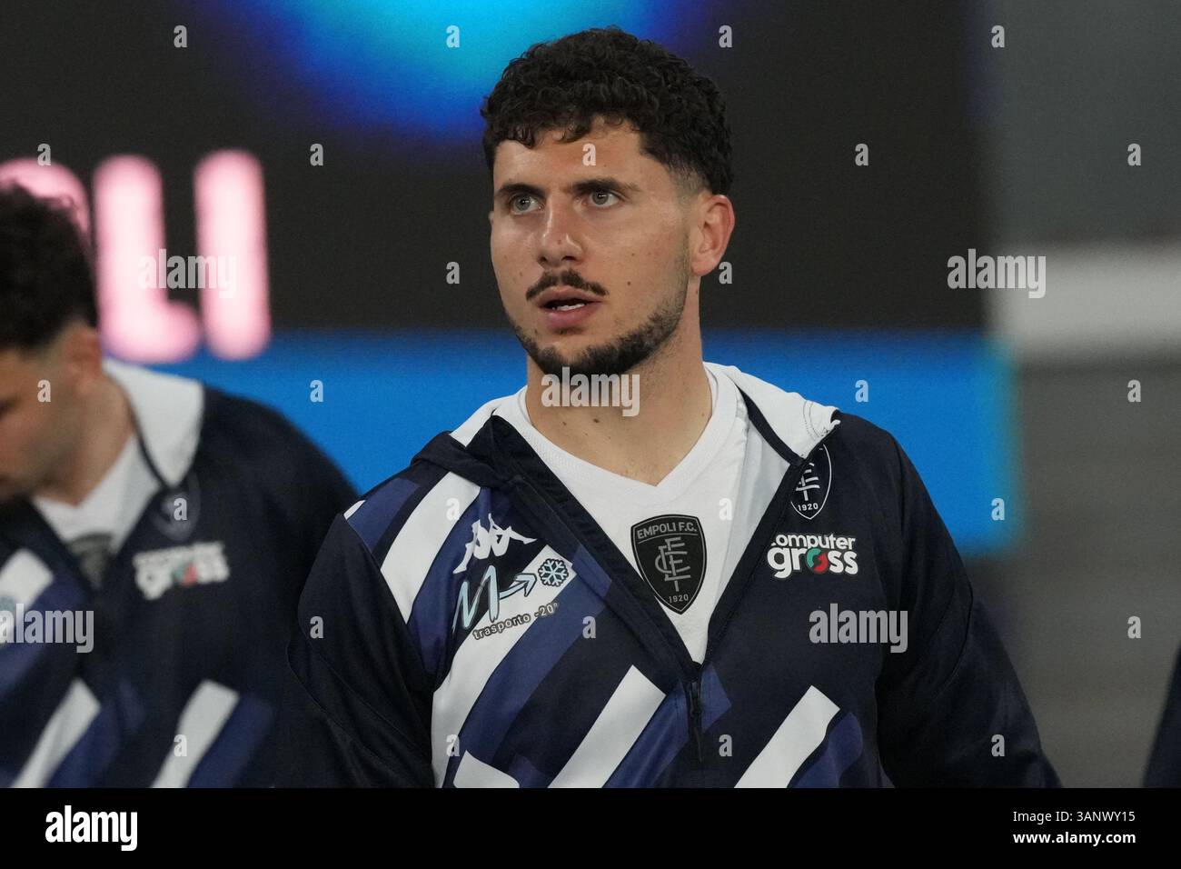 Naples, Italy. 14 Apr, 2025. Liberato Cacace of Empoli FC during the ...