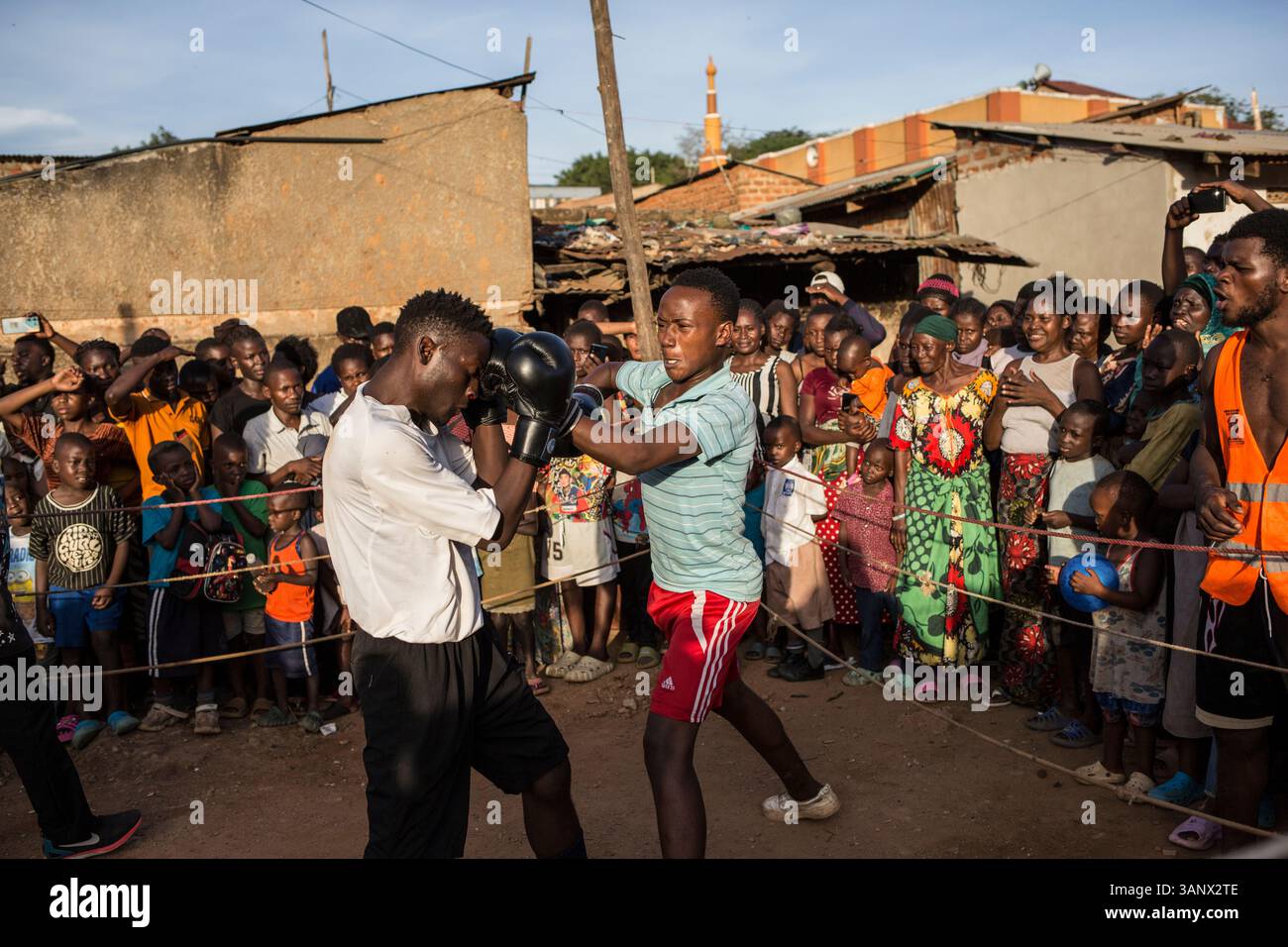 Rhino boxing club, Katanga slum, Kampala, Uganda, Africa Stock Photo ...