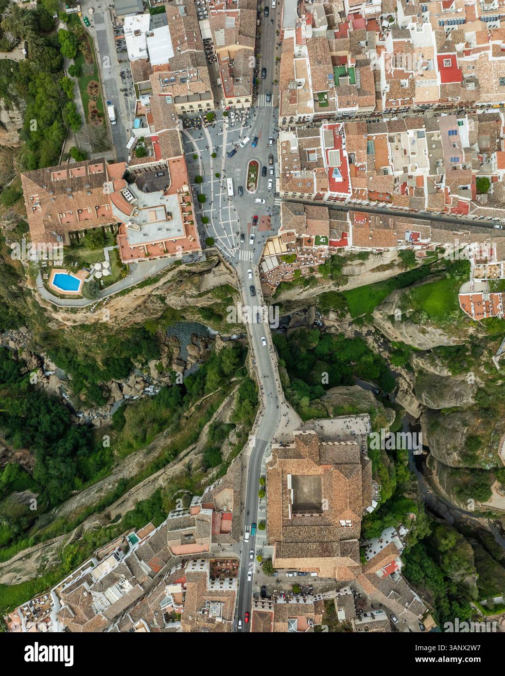 Aerial view of Puente Nuevo in Ronda, Andalusia, Spain Stock Photo - Alamy