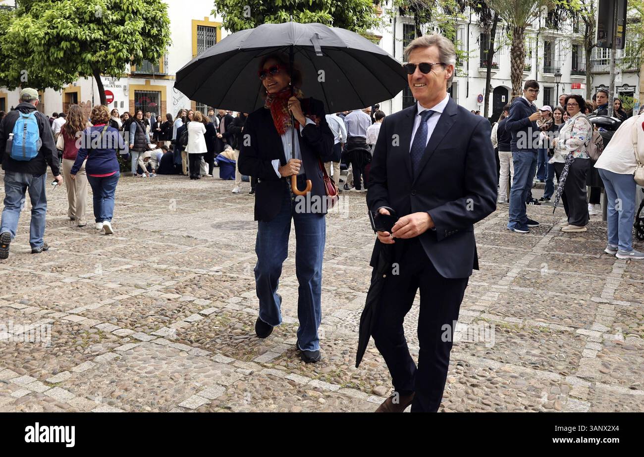 Sevilla, Spain. 15th Apr, 2025. Naty Abascal Holy Tuesday in the city ...