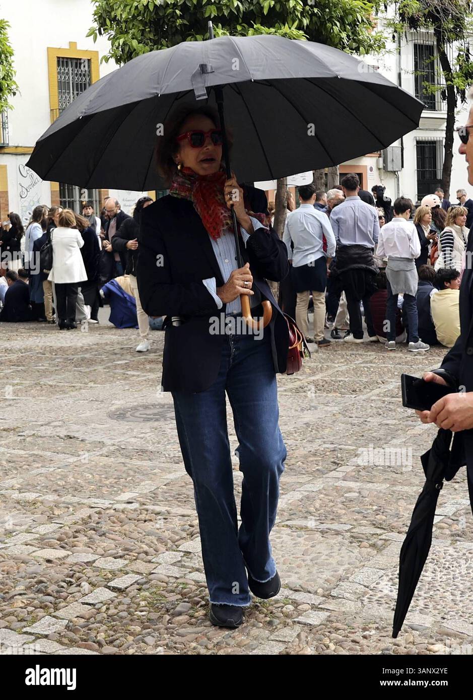 Sevilla, Spain. 15th Apr, 2025. Naty Abascal Holy Tuesday in the city ...