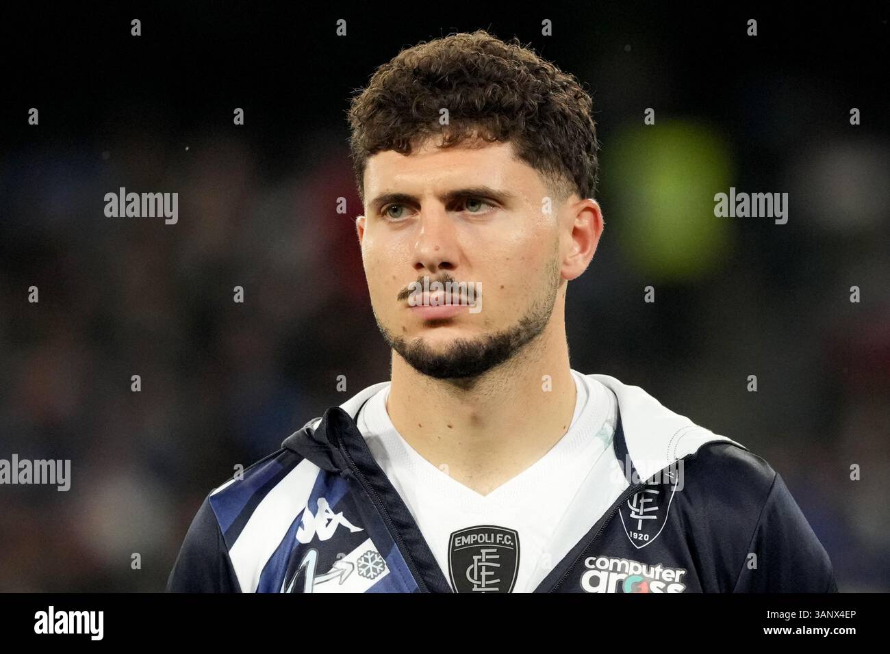 Naples, Italy. 14 Apr, 2025. Liberato Cacace of Empoli FC during the ...