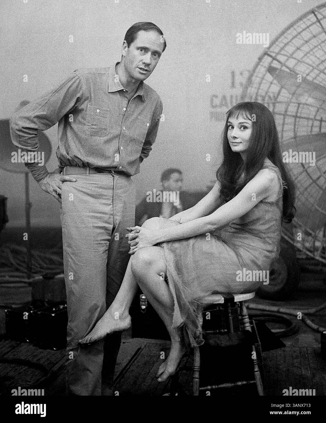 Apr. 10, 2008 - ON THE SET OF GREEN MANSIONS.MEL FERRER AUDREY HEPBURN ...