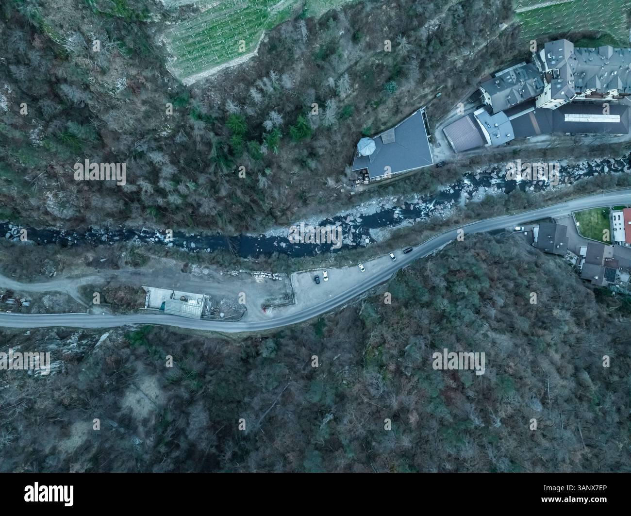 Aerial view klausen town hi-res stock photography and images - Alamy