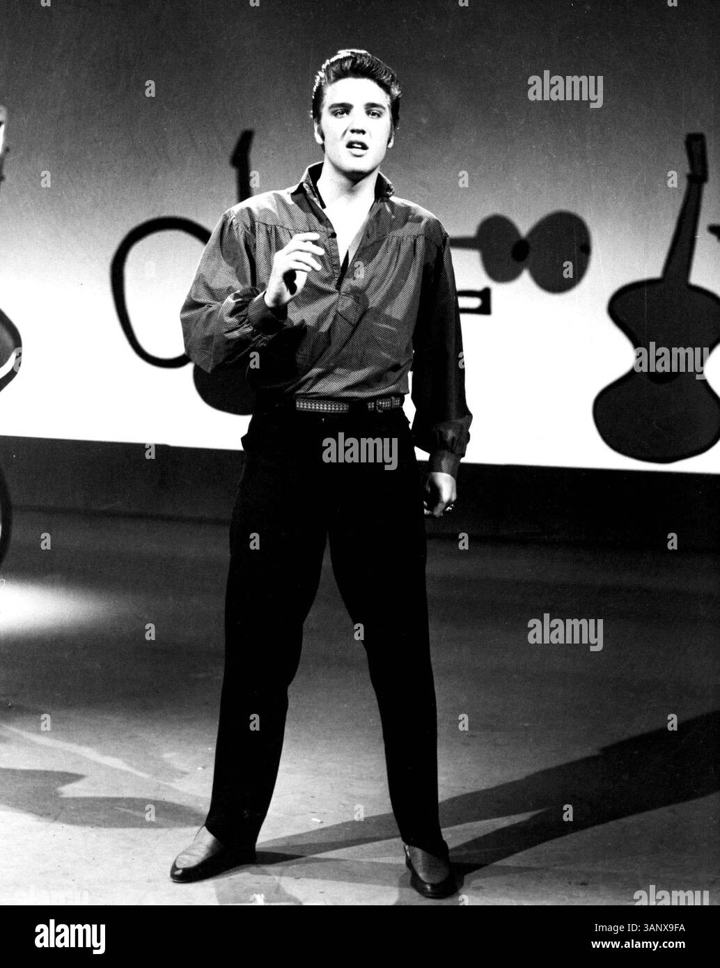 Ed sullivan and elvis presley Black and White Stock Photos & Images - Alamy