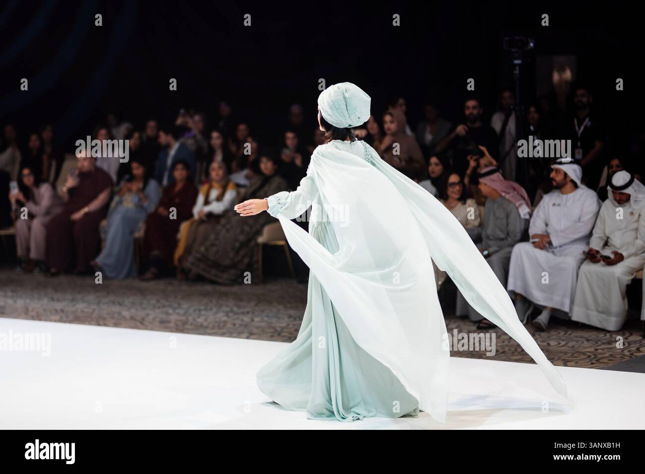 A model seen on stage for Miha. Designers Miha (Turkey), Salam Design ...