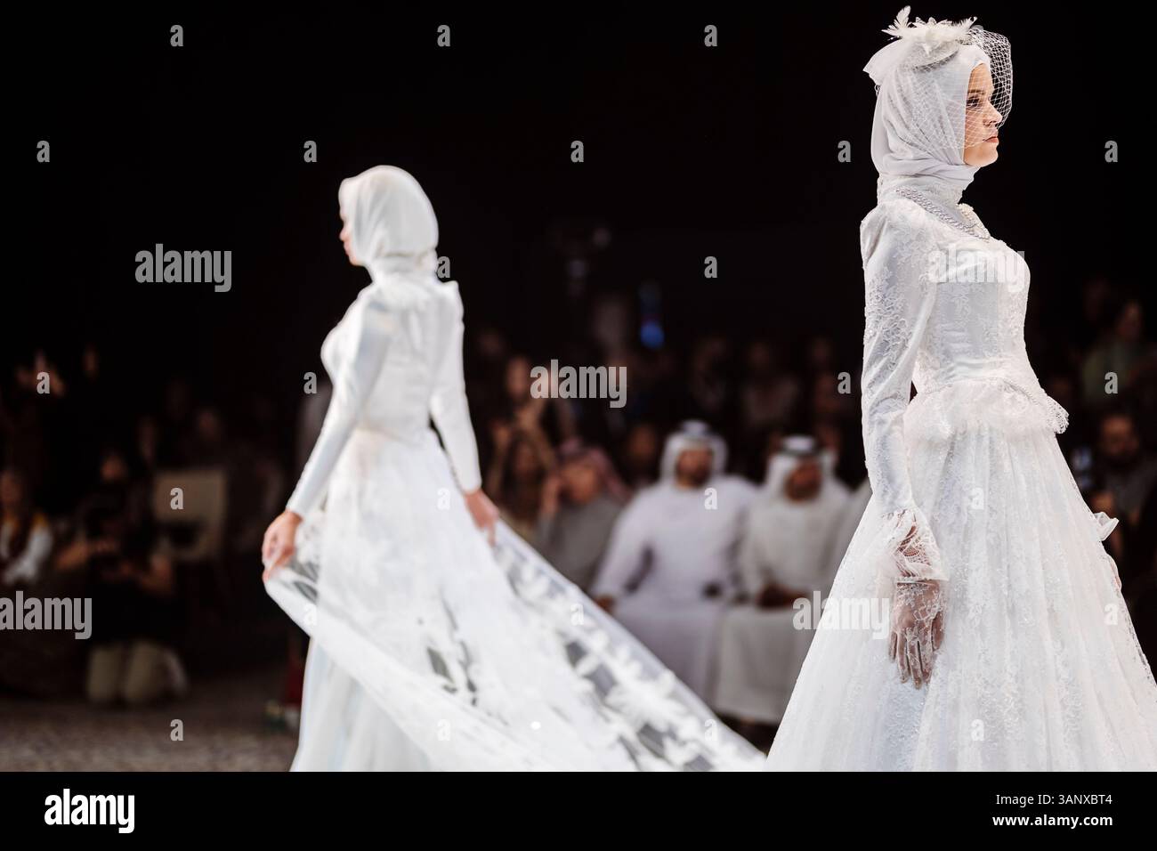 Models seen on stage for Salam Design. Designers Miha (Turkey), Salam ...