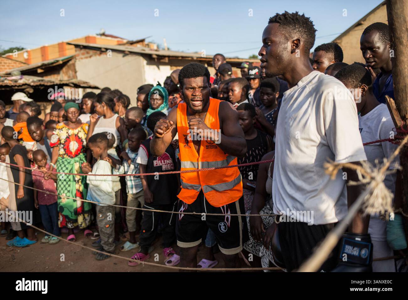 Rhino boxing club, Katanga slum, Kampala, Uganda, Africa Stock Photo ...