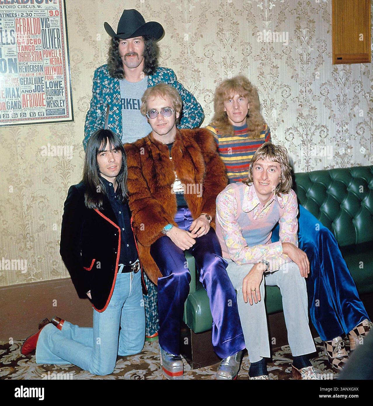 June 17, 2005 - ELTON JOHN WITH HIS GROUP 10-30-1972.Â© UPPA-(Credit ...