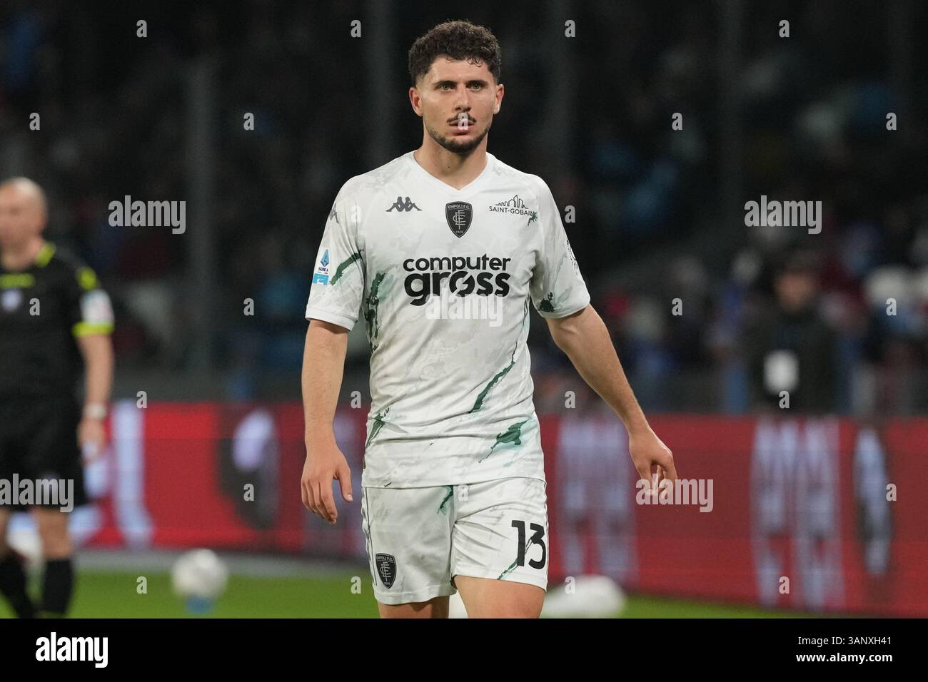 Naples, Italy. 14 Apr, 2025. Liberato Cacace of Empoli FC during the ...