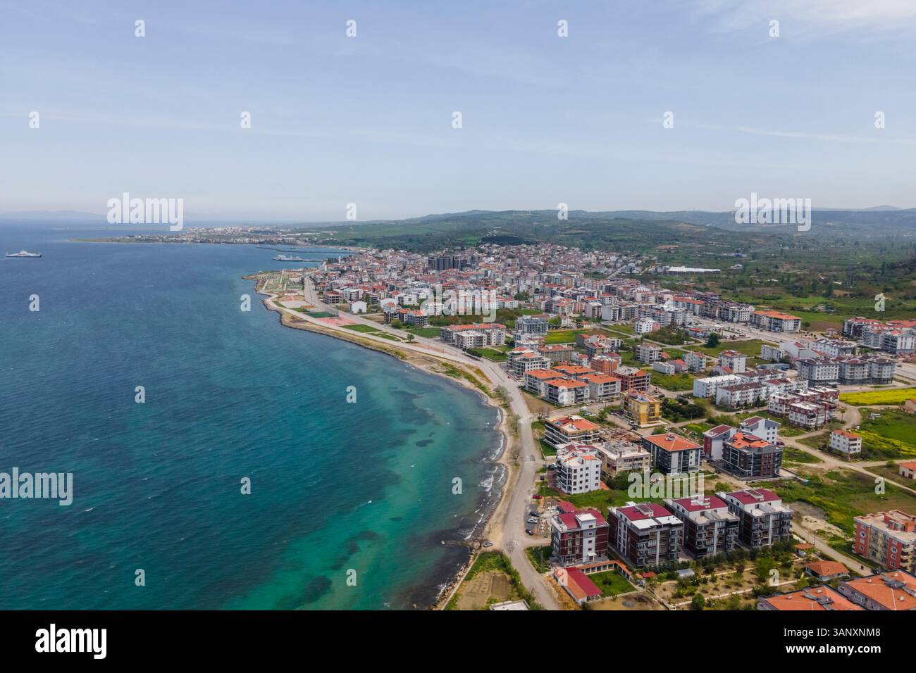 Aerial view lapseki small hi-res stock photography and images - Alamy