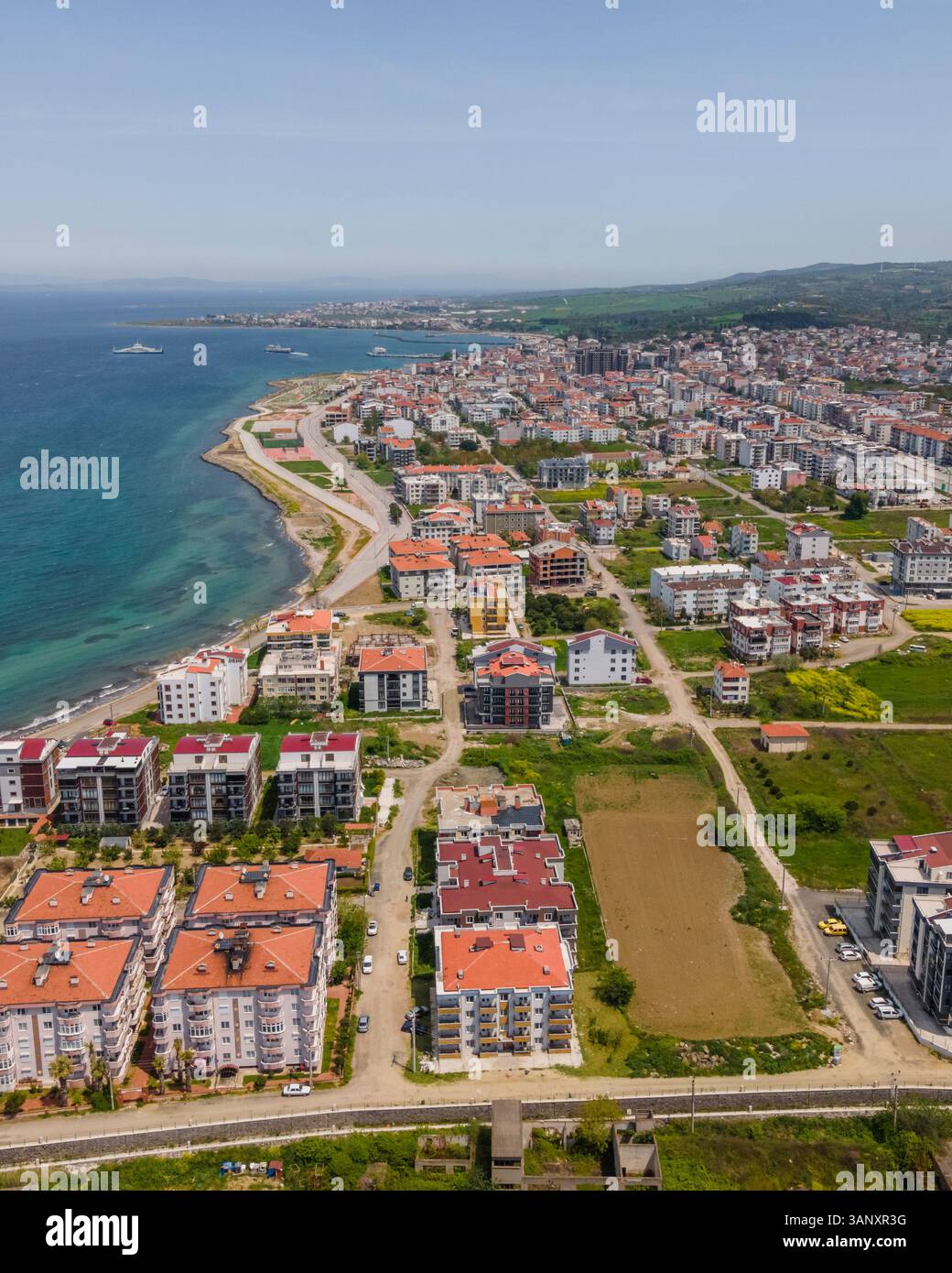 Aerial view lapseki small hi-res stock photography and images - Alamy