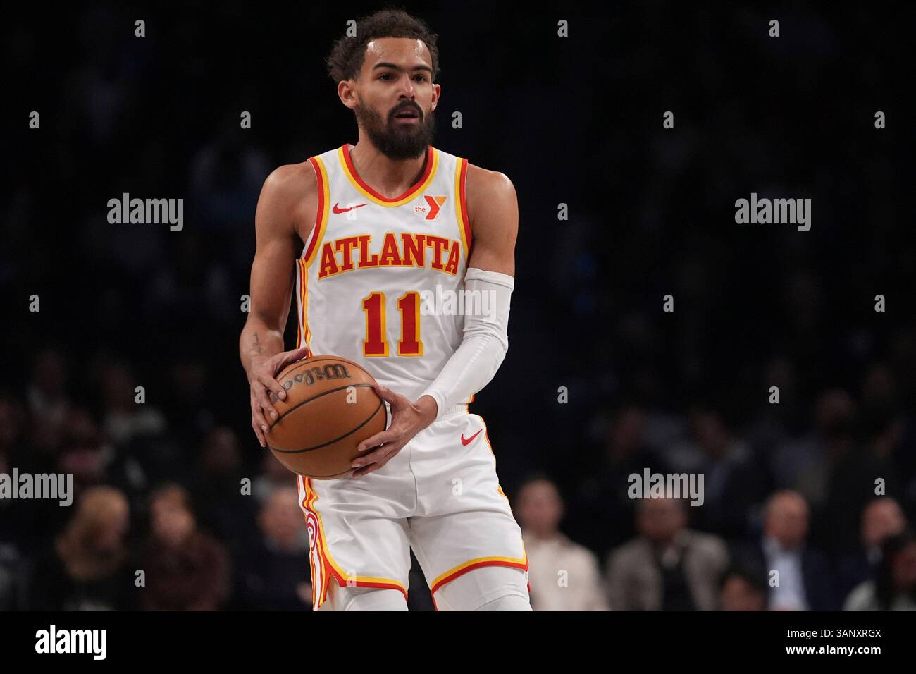 Atlanta Hawks' Trae Young (11) during the first half of an NBA ...