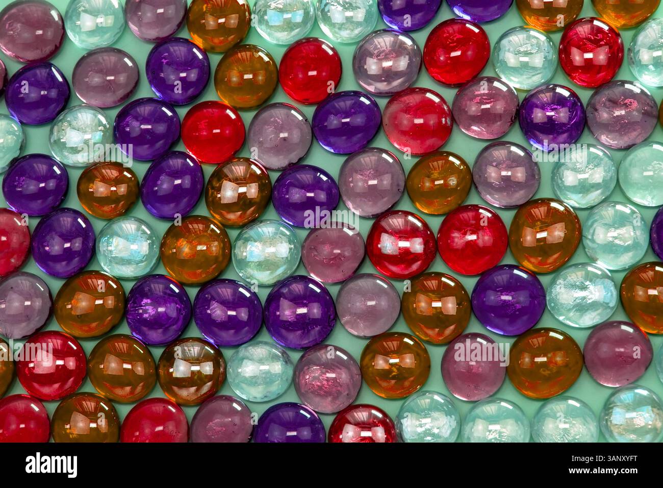 Glass pebbles top view hi-res stock photography and images - Alamy