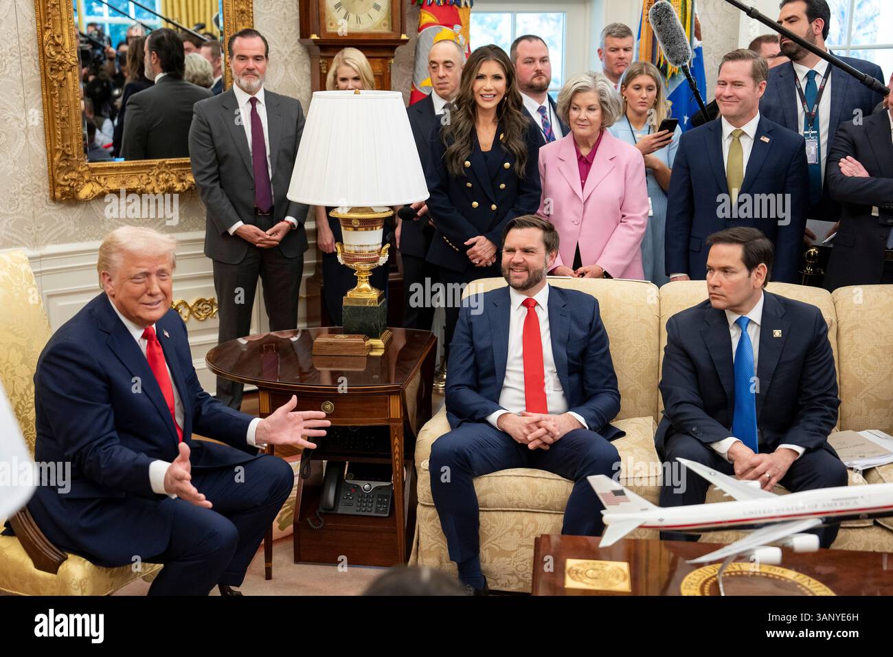 Washington, United States. 14th Apr, 2025. U.S President Donald Trump ...
