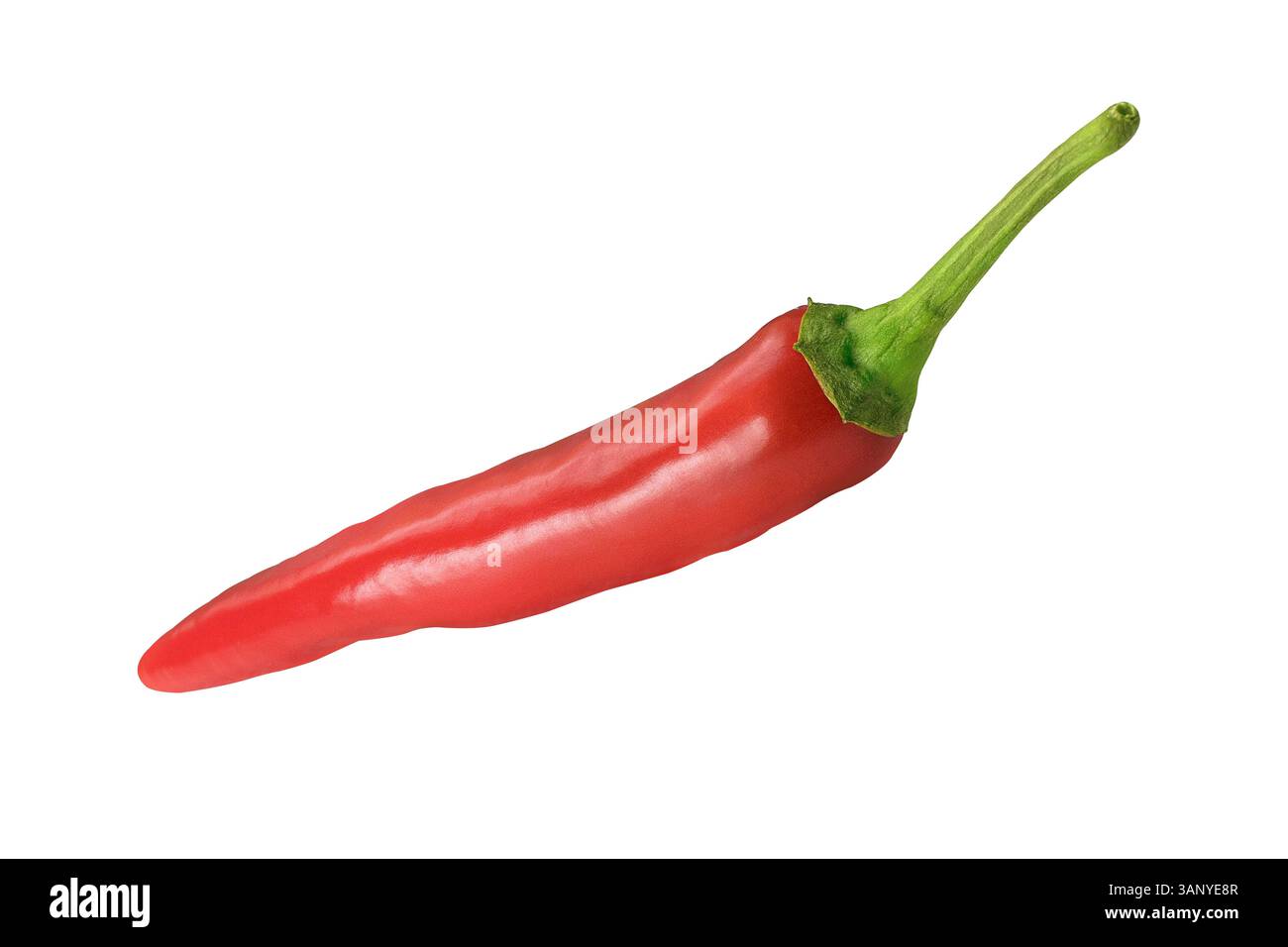 Chili pepper on isolated white background. One chili pepper Stock Photo ...